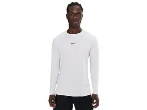 Nike Pro Warm Long Sleeve Crew Top - White