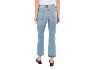 Madewell Sh Longline Straight Jeans In Raebrook Wash