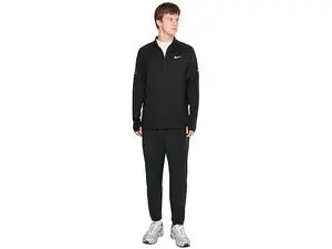 Nike Stride Dri-fit 1/4-zip Running Top Workout Light Crimson/reflective Silver - Black