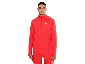Nike Dri-fit Stride 1/4 Zip Running Top - Red