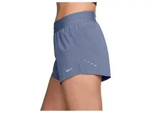 Nike Swift Dri-fit Mid-rise Running Shorts With Brief Liner - Blue