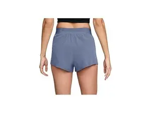 Nike Swift Dri-fit Mid-rise Running Shorts With Brief Liner - Blue