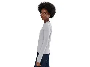 Vince Heather Tipped Long Sleeve Crew - Multi
