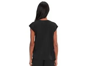 Vince Relaxed Short Sleeve Drape Top