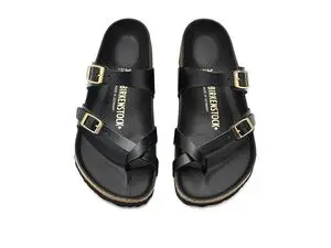 BIRKENSTOCK Mayari Dressy Leather Sandals - Black