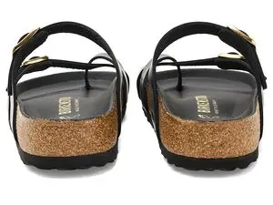 BIRKENSTOCK Mayari Dressy Leather Sandals - Black