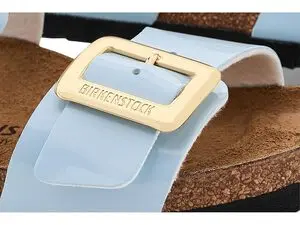 BIRKENSTOCK Sydney Luxe Buckle Patent Sandals - Blue
