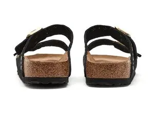 BIRKENSTOCK Arizona Rivets Suede Sandals - Black
