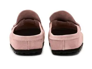 BIRKENSTOCK Naples Suede Clogs - Pink