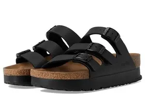 BIRKENSTOCK Birkenstock Florida Platform Vegan Sandals Black