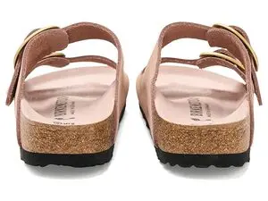 BIRKENSTOCK Arizona Big Buckle Nubuck Dress Sandals - Pink
