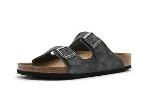 BIRKENSTOCK Arizona Suede Dress Sandals - Black