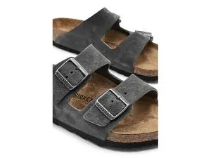 BIRKENSTOCK Arizona Suede Dress Sandals - Black