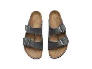 BIRKENSTOCK Arizona Suede Dress Sandals - Black