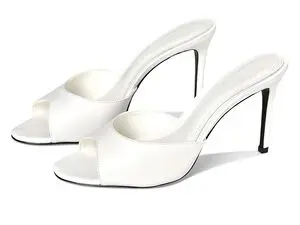 Schutz Cloe Stiletto Heel Mules - Bone