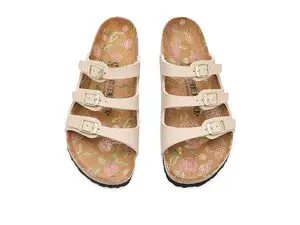 BIRKENSTOCK Florida Printed Footbed Sandals - Brown