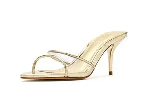 Schutz Elodie Vinyl Stiletto Heel Sandals - Multi