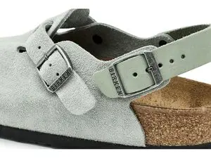 BIRKENSTOCK Tokio Suede Clog - Gray