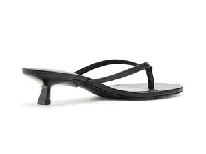Schutz Carolyn Kitten Heel Thong Sandals - Black