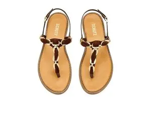 Schutz Camellia Strappy Sandals With Chain Link Detailing - Brown