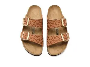 BIRKENSTOCK Arizona Leopard Print Sandals - Brown