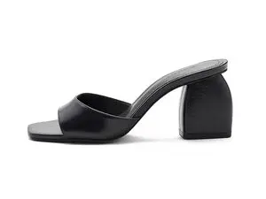 Schutz Leena Block Heel Sandals - Black