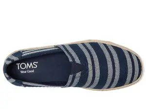 Toms Alpargata Rope 2.0 Espadrille With Striped Woven Upper And Rope Sole
