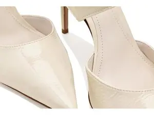 Schutz Laureen Pointed Toe Stiletto Mules - White