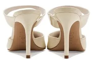 Schutz Laureen Pointed Toe Stiletto Mules - White