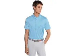 PUMA GOLF Brrr Stripe Golf Polo T Shirt Glow/puma Black - Blue