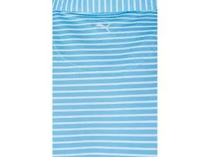 PUMA GOLF Brrr Stripe Golf Polo T Shirt Glow/puma Black - Blue
