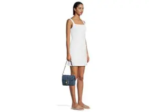COACH Times Square Quilted Denim Shoulder Bag - Blue