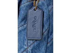 COACH Times Square Quilted Denim Shoulder Bag - Blue