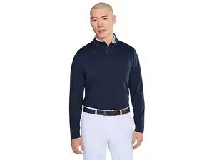 PUMA GOLF Cloudspun Tech Long Sleeve 1/4 Zip Golf Jacket - Deep Navy