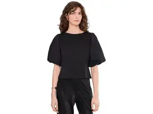 Vince Camuto Crew Neck Puff Sleeve Knit Top