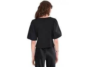 Vince Camuto Crew Neck Puff Sleeve Knit Top
