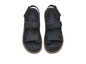 Merrell Cove Leather Backstrap Sandals - Black