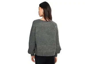Vince Camuto Crew Neck Puff Sleeve Sweater