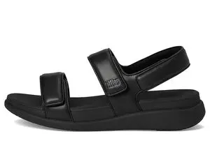 Fitflop F-mode Go Adjustable Flatform Back-strap Sandals - Black