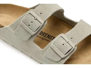 BIRKENSTOCK Arizona Suede Dress Sandals - Beige