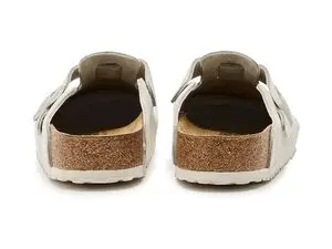 BIRKENSTOCK Boston Suede Clogs - Beige