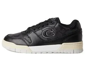 COACH Soho Signature Canvas Low Top Sneakers - Black