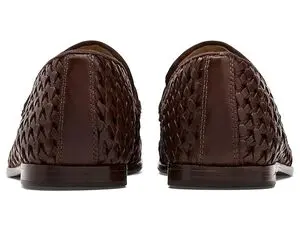 THE FRYE COMPANY Faith Woven Leather Loafers - Brown