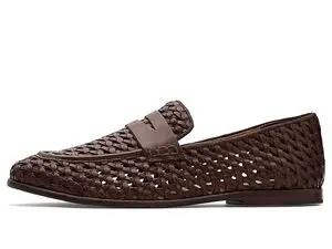 THE FRYE COMPANY Faith Woven Leather Loafers - Brown