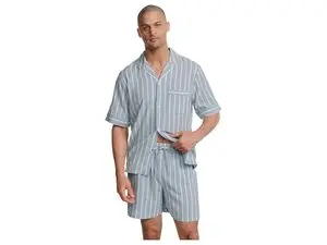 Eberjey Classic Stripe Pajama Set - Blue