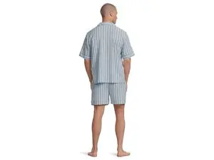 Eberjey Classic Stripe Pajama Set - Blue