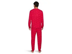 Eberjey Henry Printed Long Pajama Set Pajama Sets Nutcracker Holly - Red