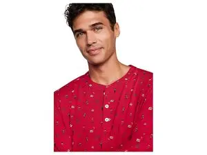 Eberjey Henry Printed Long Pajama Set Pajama Sets Nutcracker Holly - Red