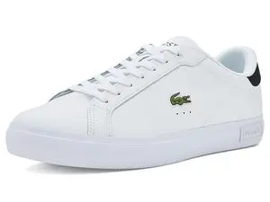 Lacoste Powercourt Leather Sneakers - White/black