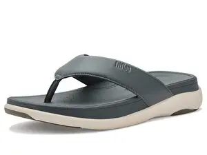 Fitflop F-mode Go Toe-post Wedge Sandals - Charcoal